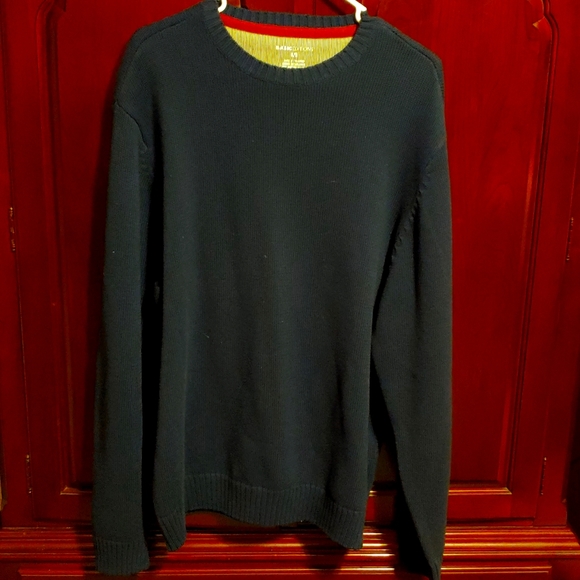 Basic Editions | Sweaters | Mens Navy Basic Edition Mens Sweater | Poshmark